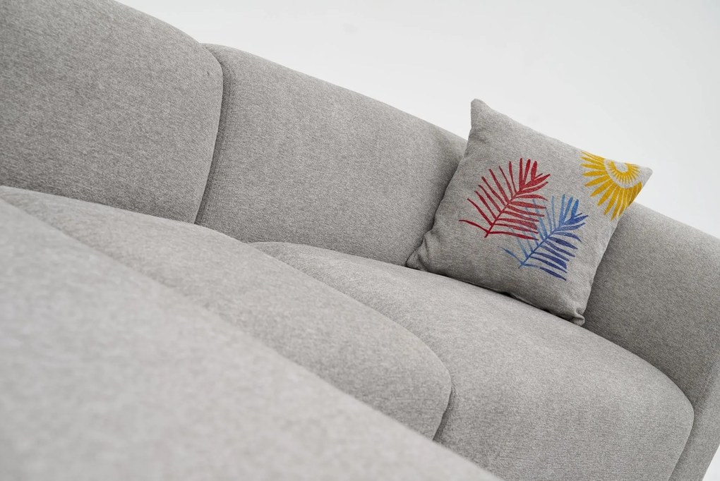 Hanah Home Rohová pohovka LINDEN levá světle šedá