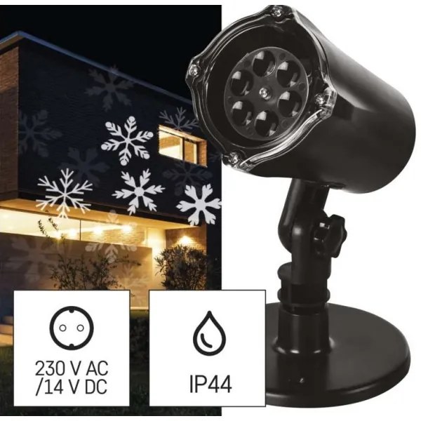 LED Vánoční venkovní projektor LED/3,6W/230V IP44 studená bílá