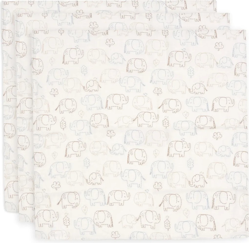 Jollein Pleny 3 ks 70x70 cm  Miffy Silhouettes Wild