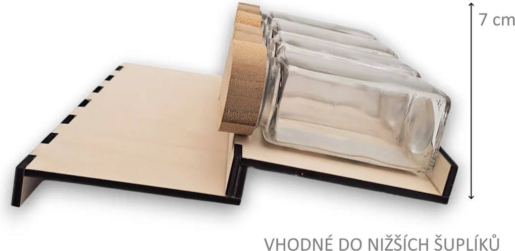 usporadejto.cz Organizér na kořenky do šuplíku, VASKY - NÍZKÝ 21 x 11 x 2 cm Akční ceny: cena za 1ks