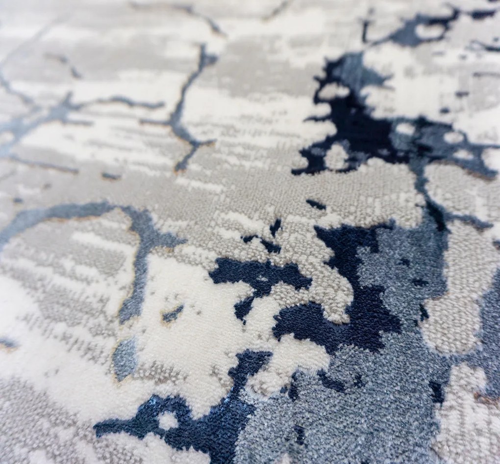 BE Koberec Allianz 6308 NAVY - tmavě modrý obdélníkový Rozměr: 80x150 cm