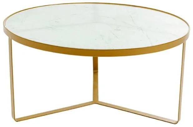 Marble Gold príručný stolík zlatý