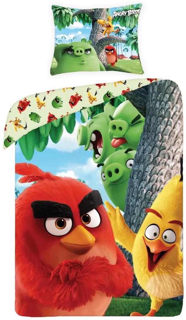 HALANTEX Povlečení Angry Birds Movie Red -  140x200, 70x90, 100% bavlna