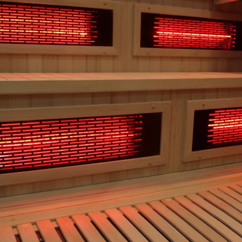 BPS-koupelny Kombinovaná sauna 2v1 - Infrasauna + finská sauna 200x200, 5-6 osob