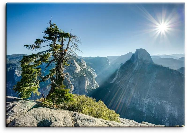 Malvis ® Obraz panorama slunečních Alp Velikost: 90x60 cm