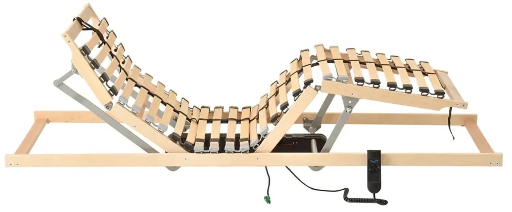 vidaXL Marketos Elektrický lamelový rošt postele s 28 lamelami 7 zón 100x200 cm