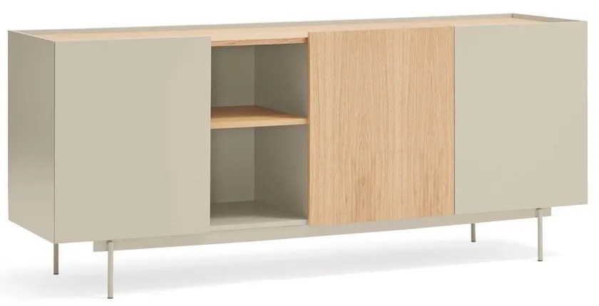 Béžová komoda dekor dub 180x78x45 cm Otto - II. jakost – Teulat