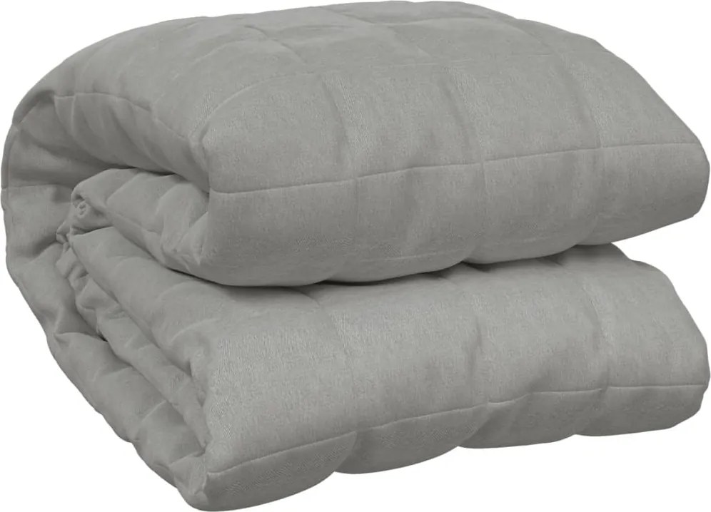 Zátěžová deka šedá 135 x 200 cm 10 kg textil 3154780