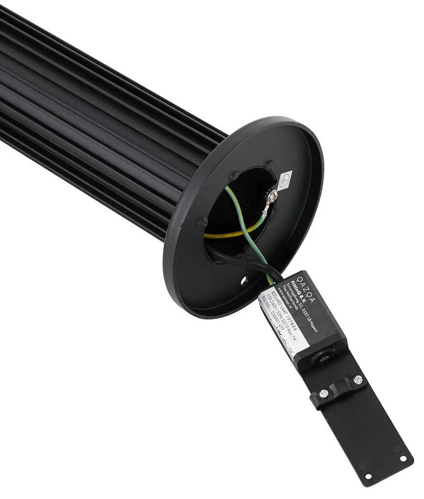 Designové venkovní sloupkové svítidlo černé 80 cm IP44 - Boris
