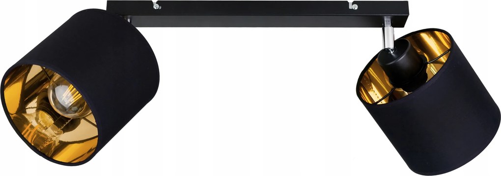Lampa stropní svítidlo pohyblivý lustr sufiová Abażur zlatá