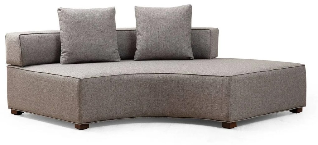 Designová rohová sedačka Galatea 360 cm šedá - pravá