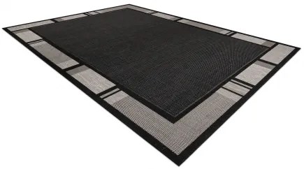 koberec SIZAL FLOORLUX 20195 černý / stříbro velikost 140x200 cm | krásné koberce cz
