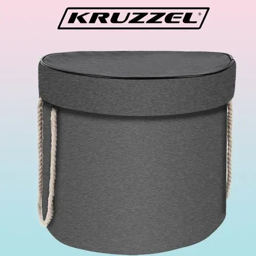 KRUZZEL Koš na hračky s podložkou na hraní - Kruzzel