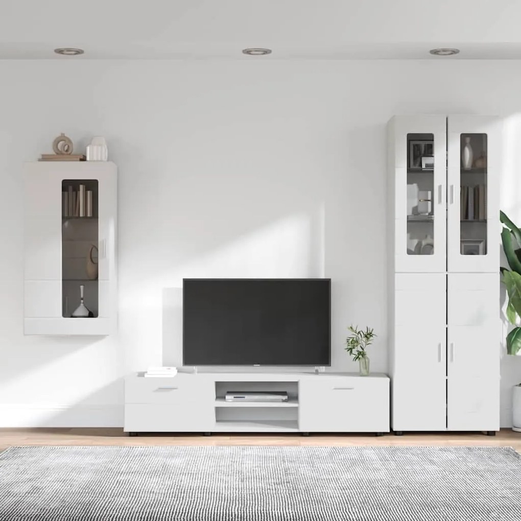 Sestava TV skříněk FLORIN 3 ks Bílá Kompozitní dřevo 3397964