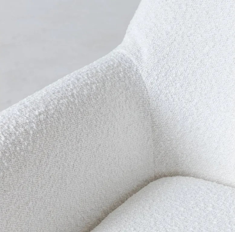 Bílé designové křeslo MILAN