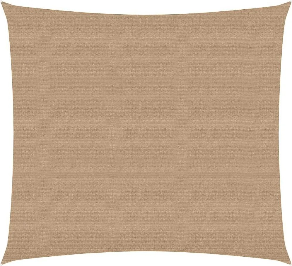 Stínící plachta 160 g/m² taupe 4 x 4 m HDPE 311386