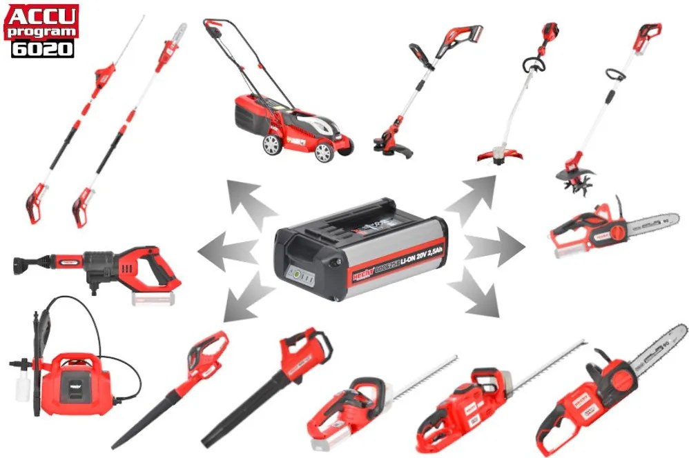 Akumulátorová sekačka - HECHT 5025