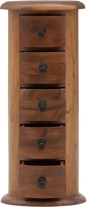 furniture-nabytek.cz - Kulatá skříňka Meridan akácie
