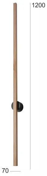 Brilagi - LED Nástěnné svítidlo WOODY LINE LED/12W/230V 120 cm dub