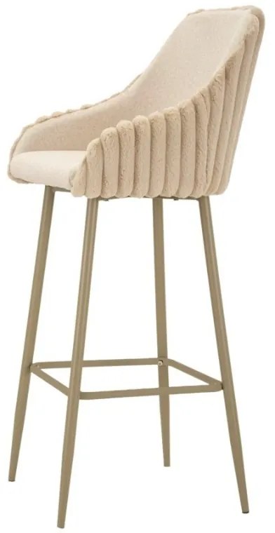 Designová barová židle Bechora krémová