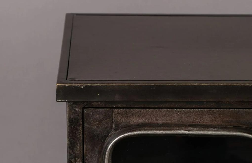 Černá kovová vintage skříň DUTCHBONE Denza 60 x 35 cm