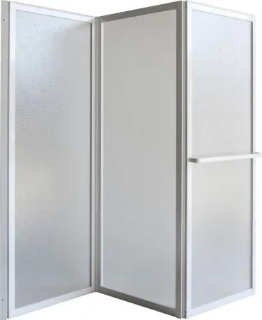 HOPA - Vanová zástěna KARINA - 143,5 cm × 120 cm, Posuvné, Hliník bílý, Polystyrol, Univerzální OLBVZ5