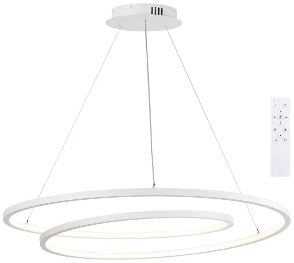 Brilagi-LED Stmívatelný lustr na lanku TWISTER LED/105W/230V pr. 100 cm bílá+DO
