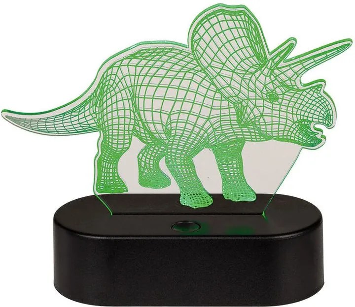 Dětská lampička 3D TRICERATOPS