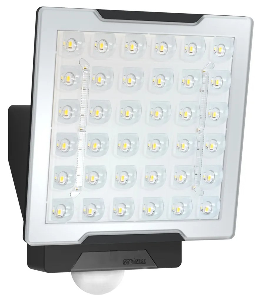 Steinel 009946 venkovní nástěnný reflektor se senzorem XLED PRO Square XL S černý, 47W, 3900K