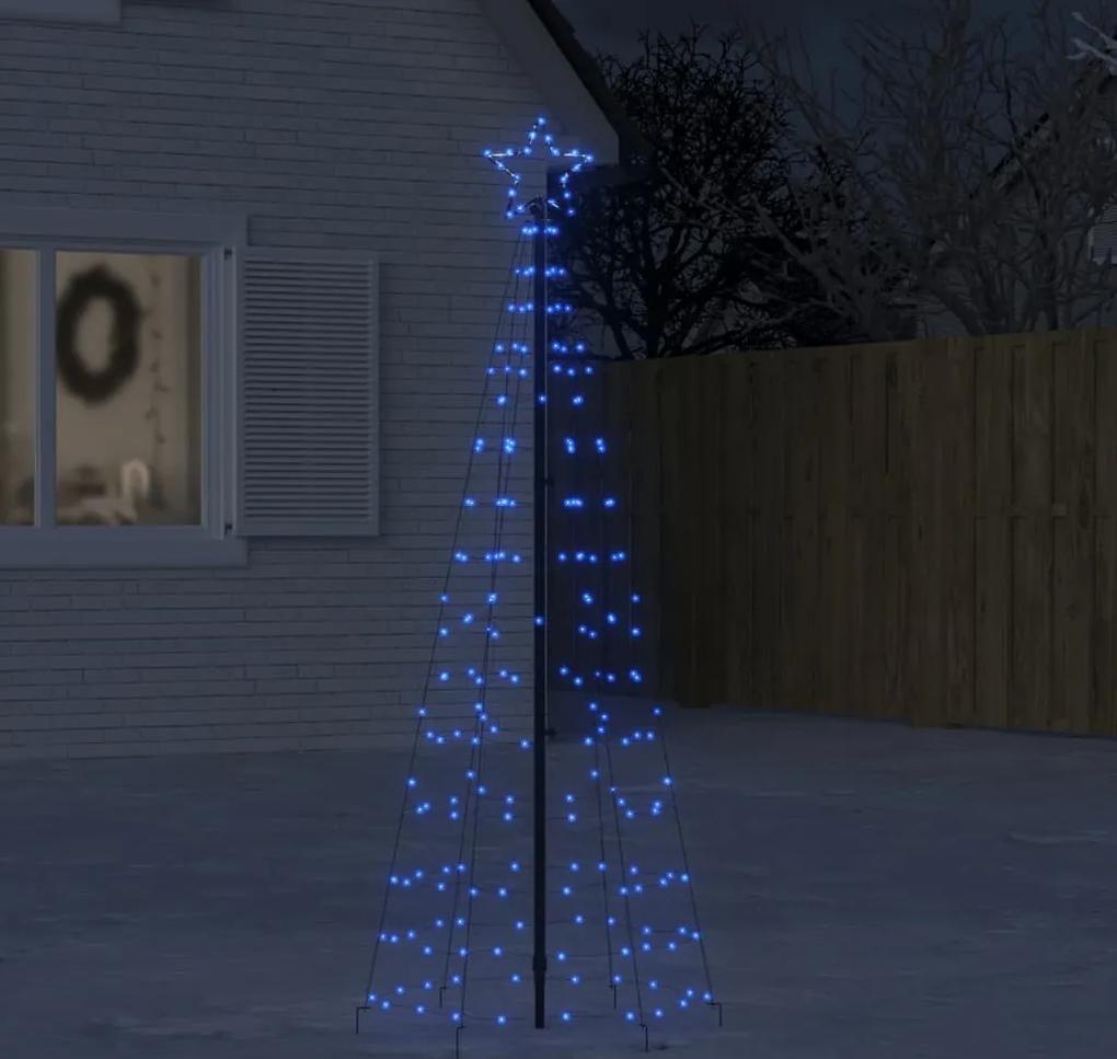 vidaXL Vánoční stromek kužel s hroty 220 ch LED 180 cm [358101] Barva: Modrá