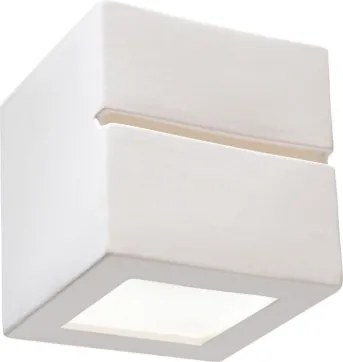 Nástěnné keramické svítidlo SOLLUX Leo line E27 1x60W bez zdroje SL.0230 bílá