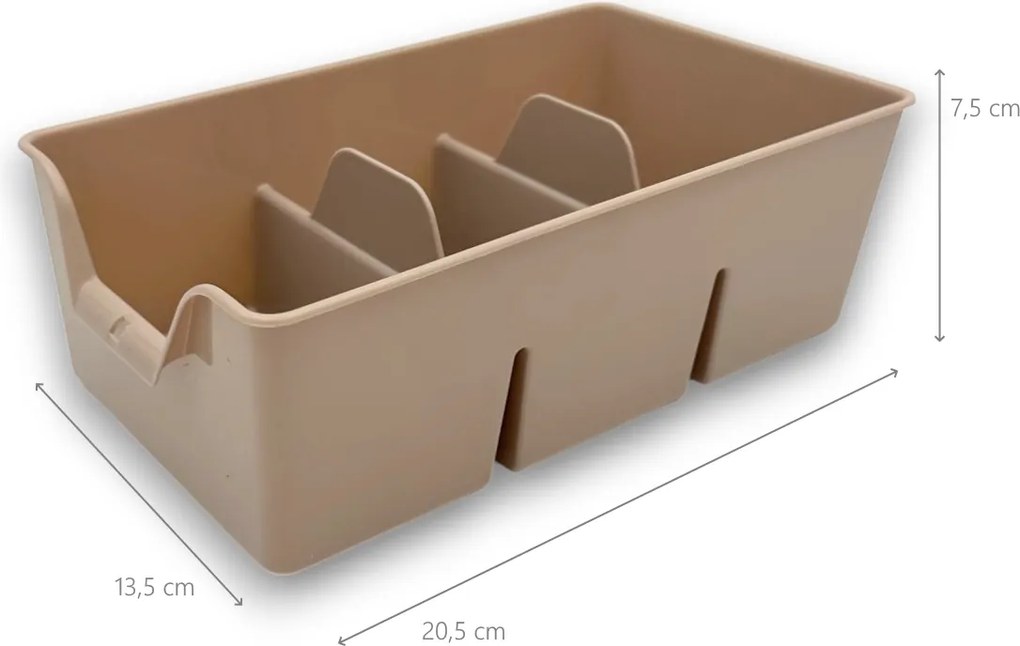 ALTOM Organizér na koření v sáčcích, zásobník, BEN3 - mocha, 20x14x8