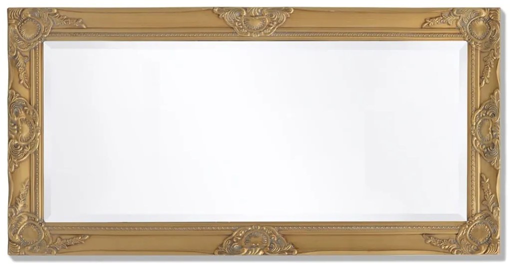 vidaXL Marketos Nástěnné zrcadlo barokní styl 100 x 50 cm zlaté