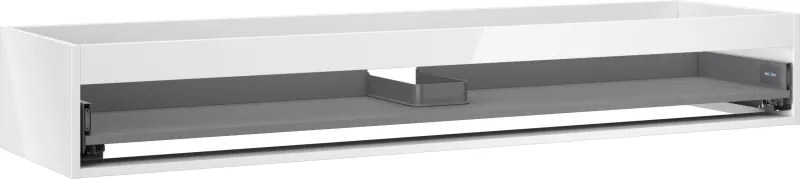 Mexen Box-A, závěsná skříňka 160 cm, 1 zásuvka, bílá lesklá, 91AX0-1600-235-1-00