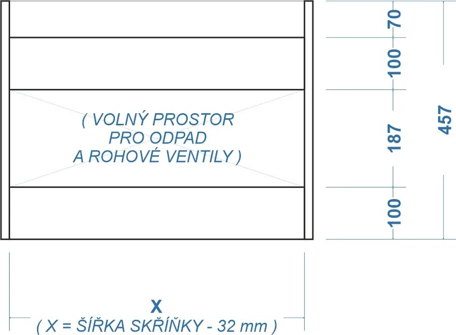 Comodo Koupelnová skříňka s keramickým umyvadlem Sorno OW 60