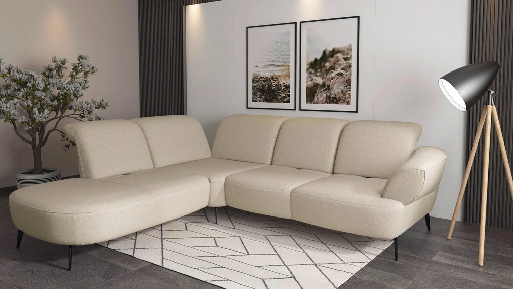XXXLutz ROHOVÁ SEDAČKA, textil, krémová Sit & More - Sedací soupravy - 00014401322H