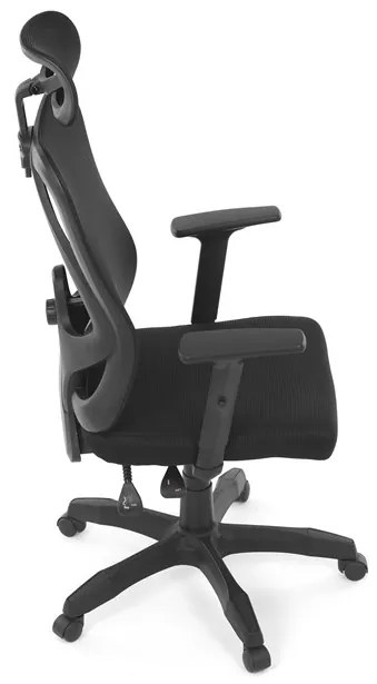 Ergonomická kancelářská židle ORVIN - černá síťovina Barva: černá