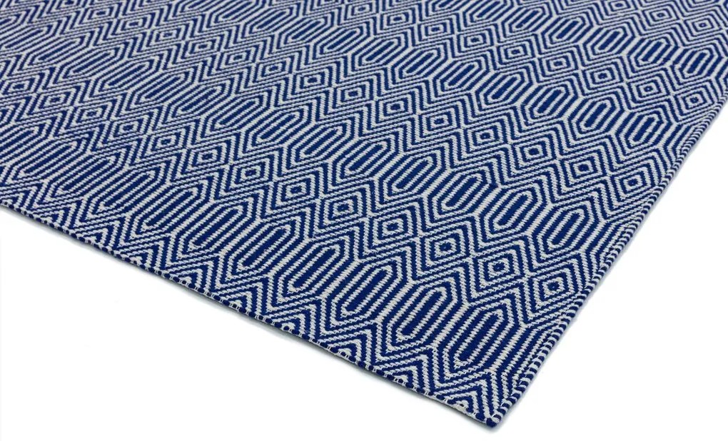 Modrý  koberec Darisi Blue Rozměry: 66x200 cm