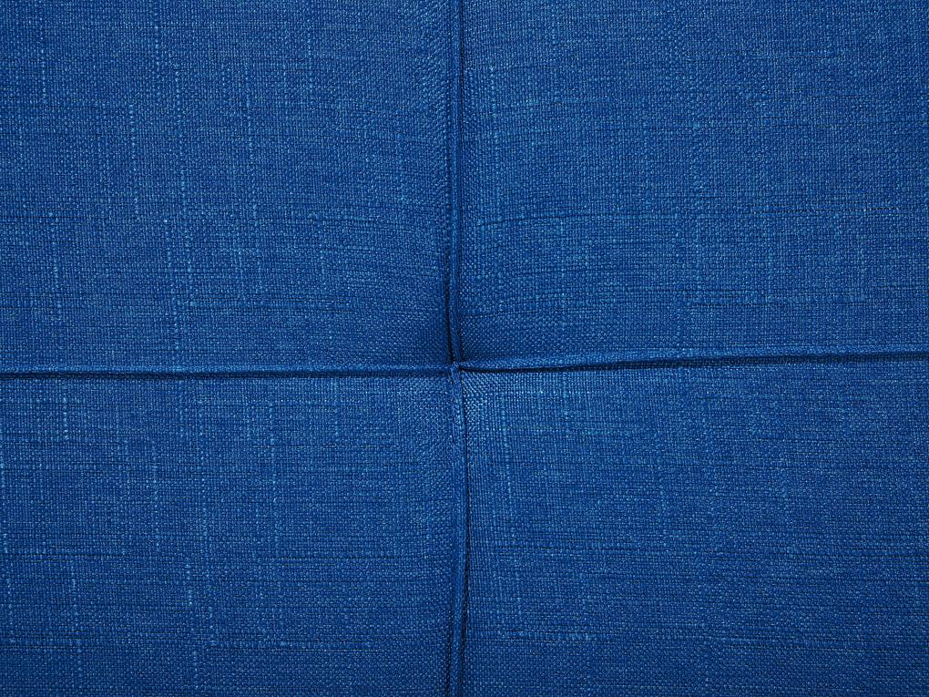 Tmavě modrá čalouněná rozkládací pohovka RONNE Beliani