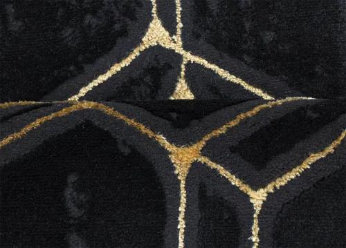 Koberce Breno Kusový koberec MARMARIS 405/black, Černá, Vícebarevné, 160 x 230 cm