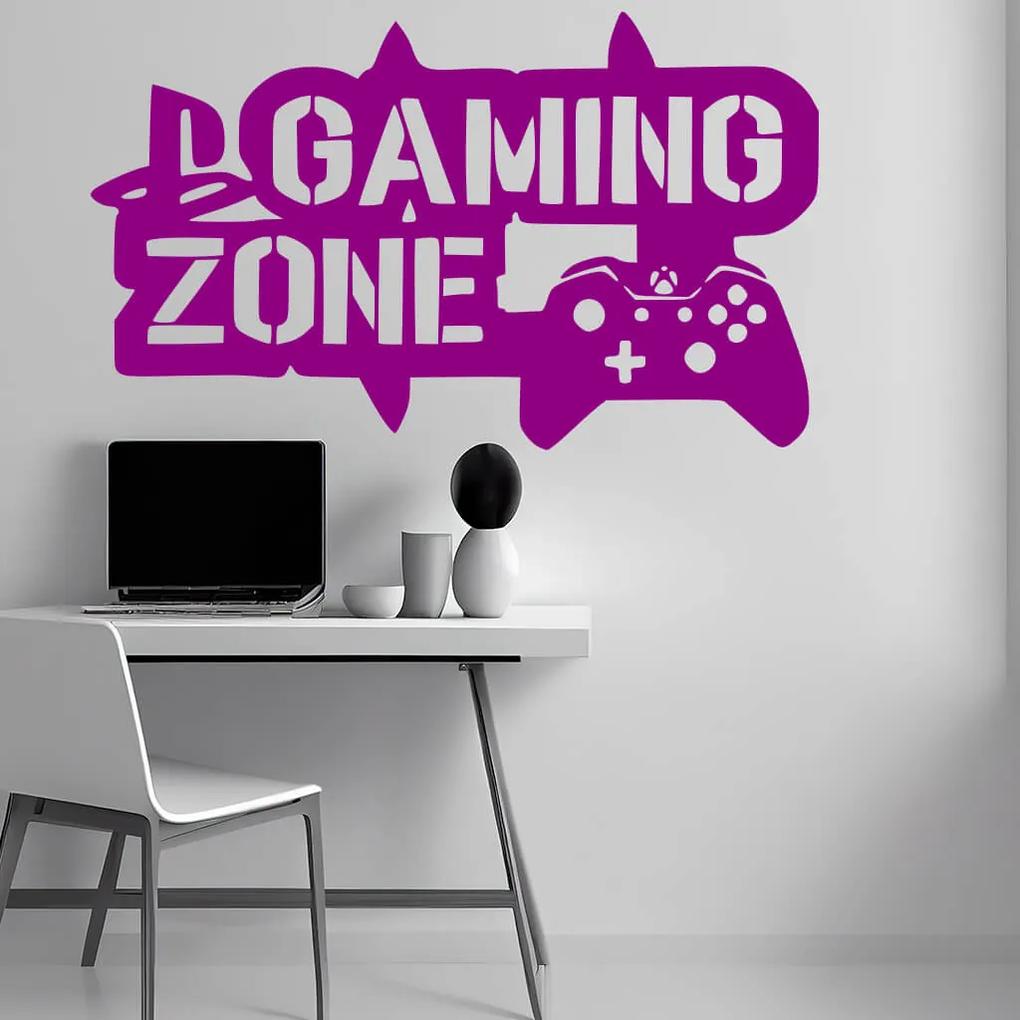 Živá Zeď Samolepka na zeď Gaming zone Barva: černá