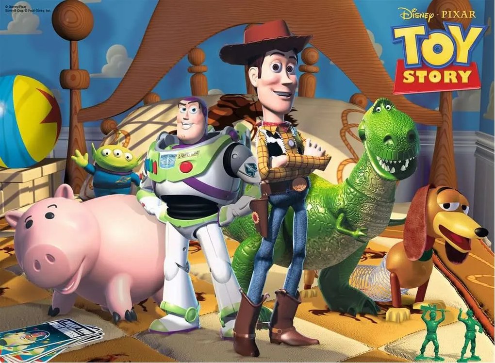 Ravensburger puzzle toy story: příběh hraček xxl 100 dílků