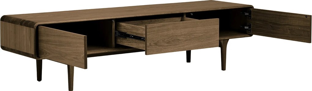 House Nordic TV stolek DARWIN tmavě hnědý 180×45 cm 3201021