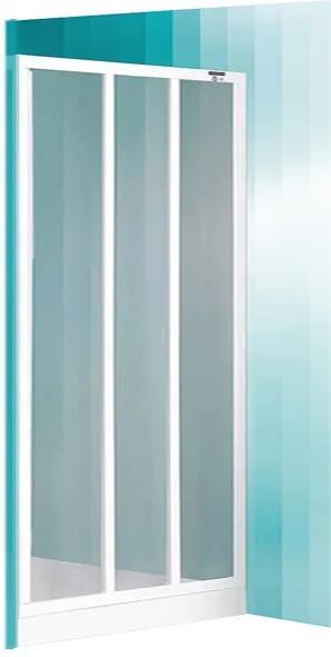 ROLTECHNIK Sprchové dveře skládací LD3/800 bílá/damp 215-8000000-04-04