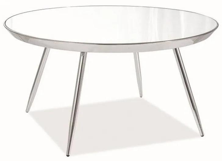 Konferenční stolek BORA B, 76x40x76, zrcadlo/chrom