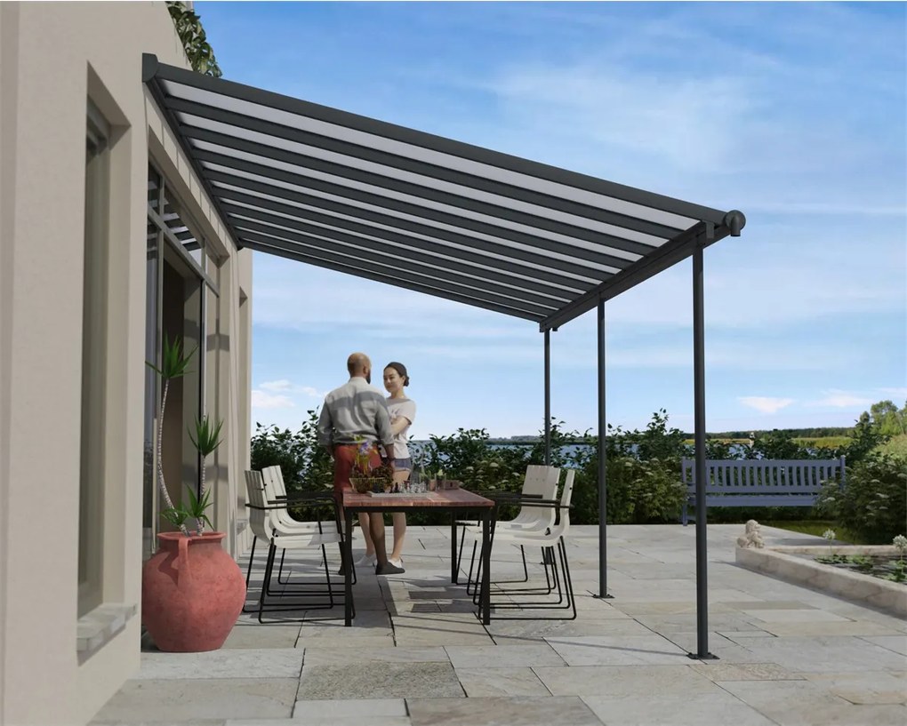 Palram - Canopia Sierra 5400 antracit 3 x 5,46 - hliníková (montovaná) pergola