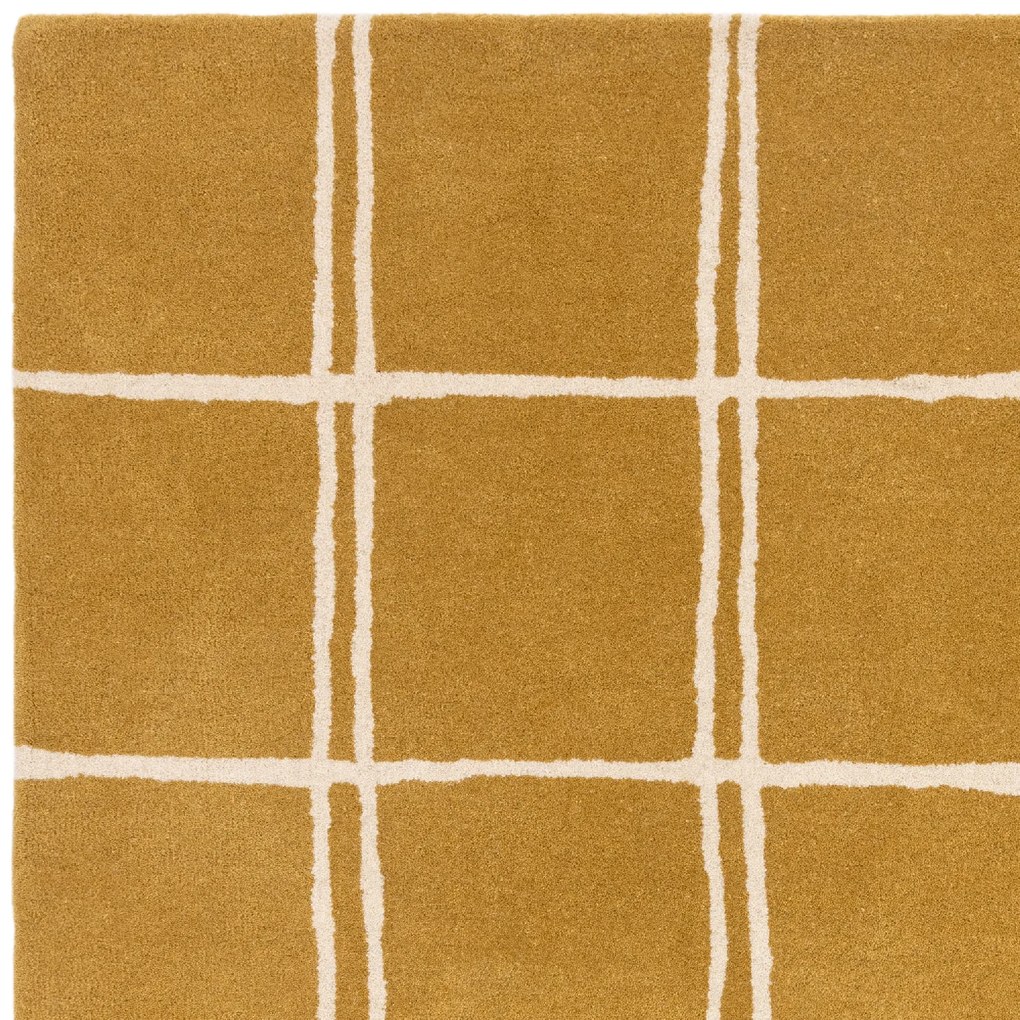 Tribeca Design Kusový koberec Swans Grid Gold Rozměry: 200x290 cm