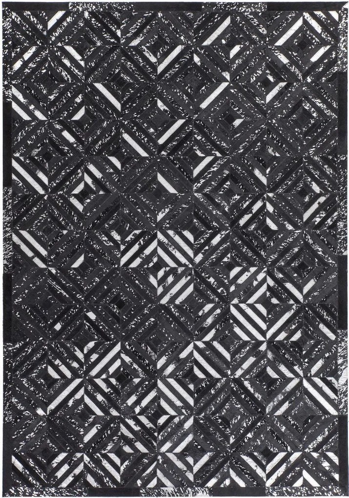 XXXLutz NAPLOCHO TKANÝ KOBEREC, 80/150 cm černá, barvy stříbra Novel - Online Only koberce & rohožky - 005937072054