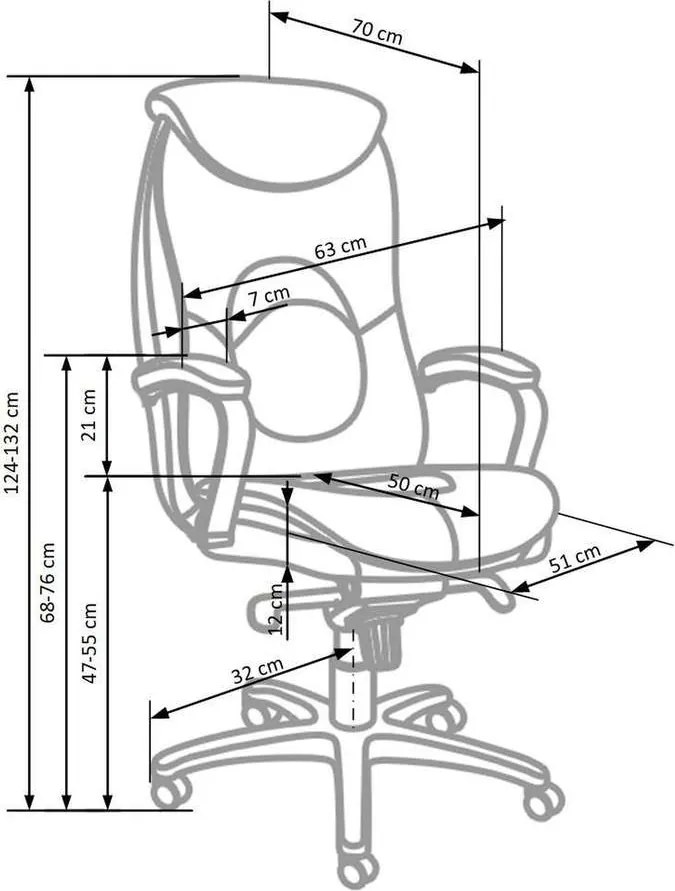 Kancelářské křeslo Quad, černá