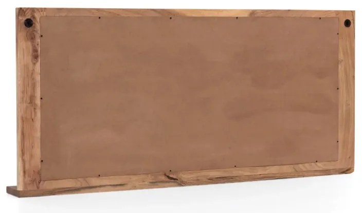 furniture-nabytek.cz - Masivní koupelnové zrcadlo Auckmore z akácie, lakované, hnědé – 140×65 cm